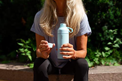 Ocean Bottle - Recycled Stainless Steel Drinks Reusable Water Bottle - Eco-Friendly & Reusable - Sky Blue - 500ml