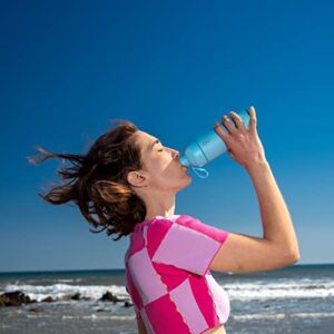 Ocean Bottle - Recycled Stainless Steel Drinks Reusable Water Bottle - Eco-Friendly & Reusable - Sky Blue - 500ml