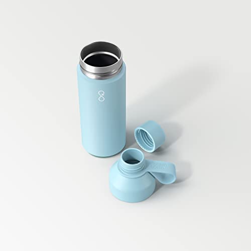 Ocean Bottle - Recycled Stainless Steel Drinks Reusable Water Bottle - Eco-Friendly & Reusable - Sky Blue - 500ml