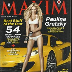 MAXIM MAGAZINE, DECEMBER, 2013 ISSUE # 189 10 SEXIEST GIRLS IN AMERICA