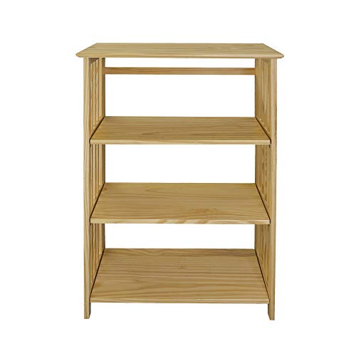 Casual Home "Soho Manhattan 4-Shelf Folding Bookcase 26"" Wide - Natural (333-40)