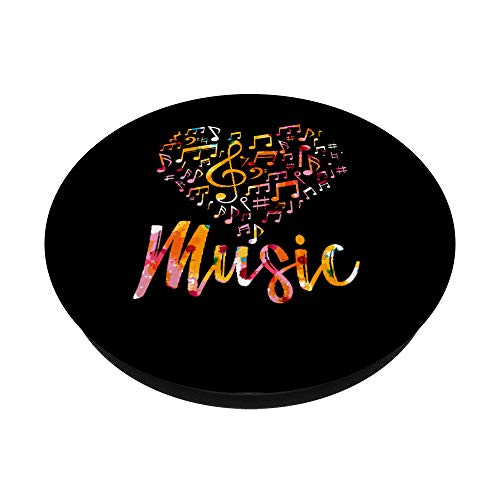 Musician Gift Musical Instrument Music Notes Treble Clef PopSockets Swappable PopGrip