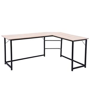 melupa L-Shaped Desk Computer Corner Desk, Home Office Gaming Table, Sturdy Writing Workstation, Space-Saving, Easy to Assemble