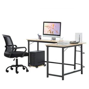 melupa L-Shaped Desk Computer Corner Desk, Home Office Gaming Table, Sturdy Writing Workstation, Space-Saving, Easy to Assemble