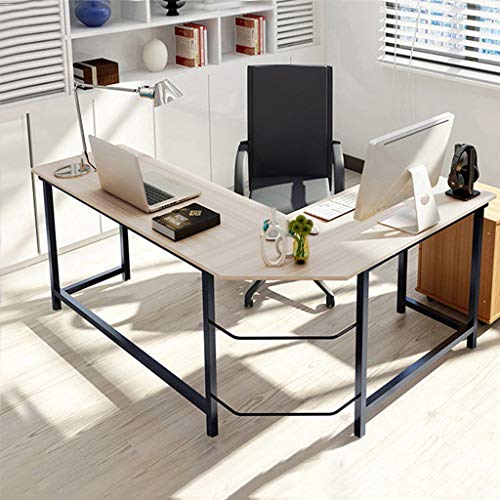 melupa L-Shaped Desk Computer Corner Desk, Home Office Gaming Table, Sturdy Writing Workstation, Space-Saving, Easy to Assemble