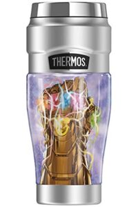 thermos marvel - thanos infinity gauntlet, avengers stainless king stainless steel travel tumbler, vacuum insulated & double wall, 16oz