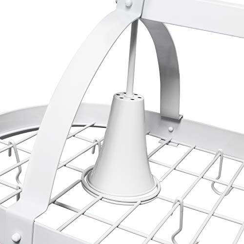 Elegant Designs PR1000-WHT Kitchen Downlights 2 Light Pot Rack, White