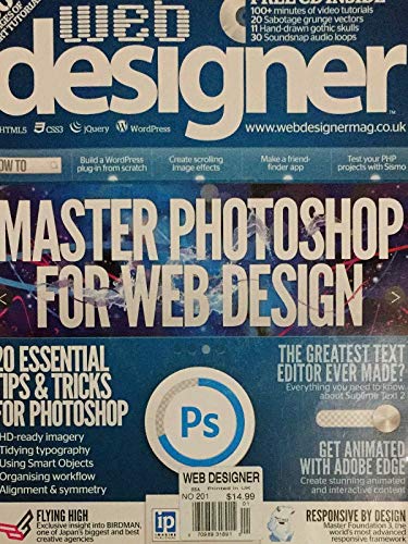 WEB DESIGNER MAGAZINE, NO. 201 ^