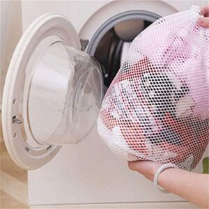 Premium Fine Mesh Laundry Bag - Sturdy White Mesh Material with Drawstring Closure. Ideal Machine Washable Mesh Laundry Bag for Factories, College, Dorm and Apartment Dwellers - (Large, 20 x 28")