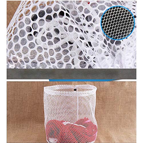 Premium Fine Mesh Laundry Bag - Sturdy White Mesh Material with Drawstring Closure. Ideal Machine Washable Mesh Laundry Bag for Factories, College, Dorm and Apartment Dwellers - (Large, 20 x 28")