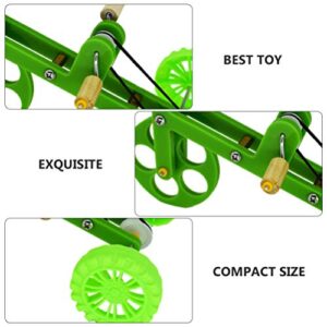 ibasenice Bird Playground Parrot Training Toys Parrot Bike Toy Bird Cage Play Bike Parrot Mini Bike for Parakeet African Grey Cockatoo (Green, 1pc) Parakeet Toys