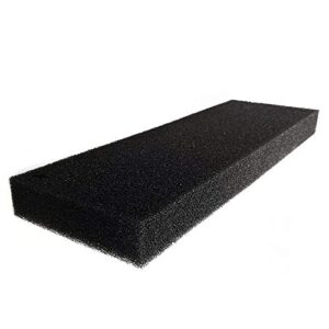 jih aquarium filter media sponge foam coarse 19.5 x 4.75 x 1.5 inch, fish tank cut to fit biochemical filter bio sponge pad