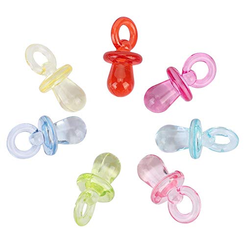 Bird Toys, 50pcs Plastic Bird Toys Bird Nipple Toys Bite Chew Toys Plastic Colorful Bird Pacifiers Pet Teeth Toy Birds Supplies Accessories