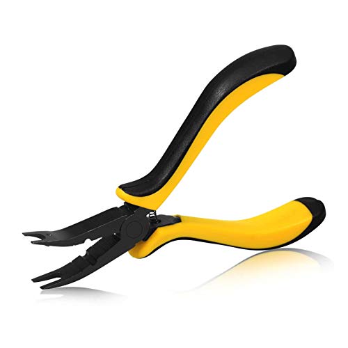 SPEEDWOX Curved Ball Link Pliers RC Helicopters Plane Tool Ball Link Clamp Plier with Curved Tip Bent Head Ball Joint Pliers RC Car Plane Tool R/C Pliers for RC Vehicles Airplane Car Repair Tool