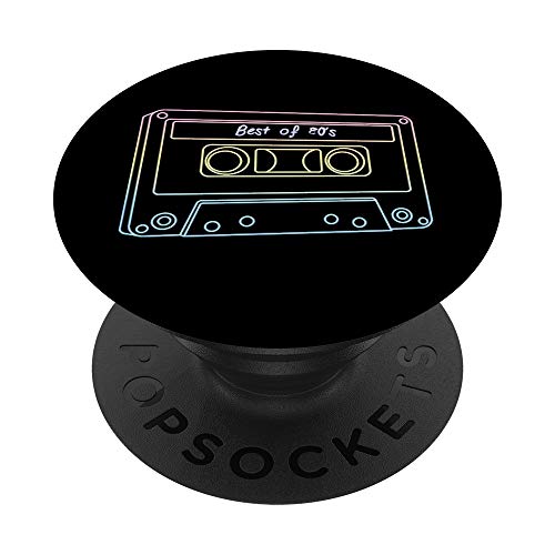 Mix Tape 80s Retro Cassette 80s Vintage Music PopSockets PopGrip: Swappable Grip for Phones & Tablets