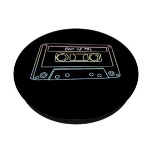 Mix Tape 80s Retro Cassette 80s Vintage Music PopSockets PopGrip: Swappable Grip for Phones & Tablets