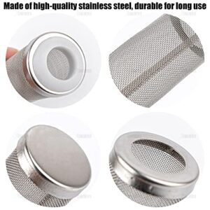 AUEAR, 2 Pack Stainless Steel Mesh Inflow Aquarium Filter Guard Intake Cover for Shrimp and Fish