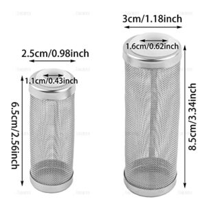 AUEAR, 2 Pack Stainless Steel Mesh Inflow Aquarium Filter Guard Intake Cover for Shrimp and Fish