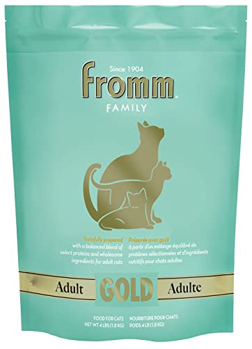 Fromm Adult Gold Dry Cat Food - Premium Cat Food for Adult Cats - Chicken Recipe - 4 lb