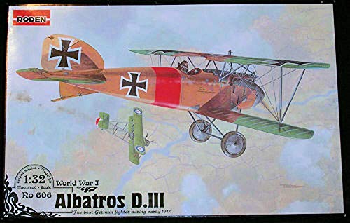 Albatros D.III German Fighter Aircraft 1/32 Scale Plastic Model Kit Roden 606