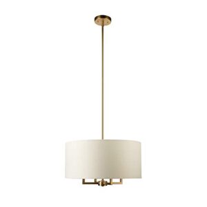 globe electric 60340 emery pendant lighting, matte brass