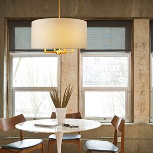 Globe Electric 60340 Emery Pendant Lighting, Matte Brass