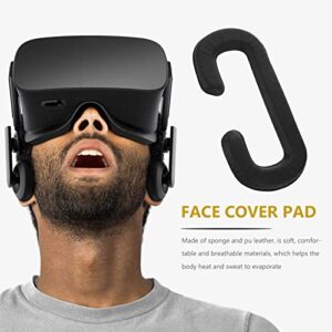 Scicalife HTC Vive VR Memory Face Foam Replacement Comfortable Pu Leather Cushion Pad VR Face Cushion Cover for HTC Vive 3D Virtual Experience (Black)