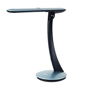 led light led desk lamp table light power switch button no video no blue light folding non slip base eye caring desk lamp kids (color : blue)