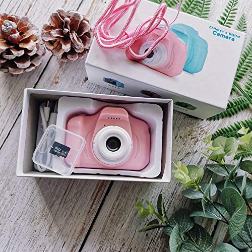 Banaza Kids Camera with Case – Camera for Kids with 32GB SD Card and Case Included | Kids Digital Camera | Best Birthday Gift for 3-6 Year Old | Toddler Video Recorder with 1080P HD 2 Inch LCD (Pink)