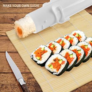 Sushi Roller Bazooka Durable Camp Chef Food Grade Plastic Health and Safety Rice Vegetable Meat DIY Machine Mold for Easy Cooking Sushi Rolls Best kitchen Tool Maker Tube Utensils for Beginner