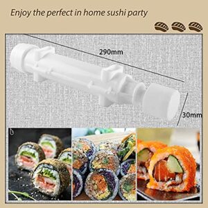 Sushi Roller Bazooka Durable Camp Chef Food Grade Plastic Health and Safety Rice Vegetable Meat DIY Machine Mold for Easy Cooking Sushi Rolls Best kitchen Tool Maker Tube Utensils for Beginner