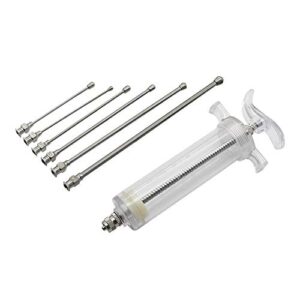 yiton bird feeders 20ml animal feeding syringe with 6pcs straight stainless steel gavage tubes bird feeding accessories 1set