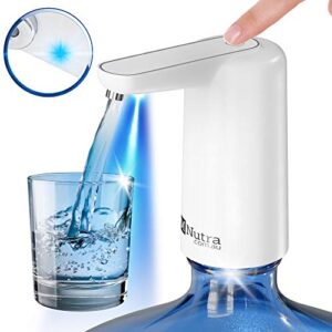 Portable Electric Water Dispenser - 5 Gallon BPA-Free Water Jug Pump - USB Rechargeable Battery - Compatible with 2-5 Gallon Bottles - for Home, Office, Camping, Outdoors, Indoors