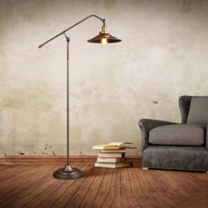 TANGIST Nordic Home Floor Light- Industrial Wind Floor Lamp/Retro Nostalgic Warehouse Study Room Living Room Bedroom Creative Long Arm Fishing Floor Lamp Floor Uplighter Modern Style Home Decoration