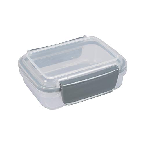 Kitchen Details 12 Piece Food Storage Container Set | 6 Containers and 6 Lids | Airtight | Stackable | BPA Free | Microwave | Dishwasher | Freezer Safe | 2.25L | 1L | 400ml | 160ml | Grey