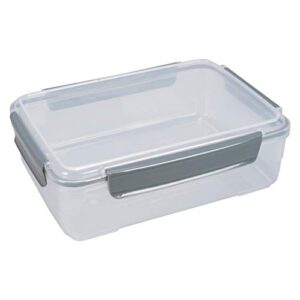 Kitchen Details 12 Piece Food Storage Container Set | 6 Containers and 6 Lids | Airtight | Stackable | BPA Free | Microwave | Dishwasher | Freezer Safe | 2.25L | 1L | 400ml | 160ml | Grey