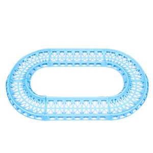 POPETPOP 6 PCS/Set Blue Hamster Track Toy Hamster Exercise Track Toy Rolling Ball Track for Hamster Small Animal Runway Toy Hamster Interactive Roller Ball Track Toy