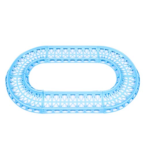 POPETPOP 6 PCS/Set Blue Hamster Track Toy Hamster Exercise Track Toy Rolling Ball Track for Hamster Small Animal Runway Toy Hamster Interactive Roller Ball Track Toy