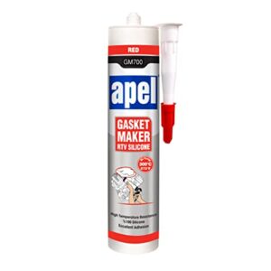 apel high performance rtv high-temp silicone gasket maker and sealant heat resistant from 104ºf to 572ºf red, 10.2 oz.