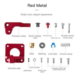 Creality Original Metal Extruder Drive Feeder Upgrade for Ender 3 Pro / V2 / 5/5 Plus/Pro, CR-10 Series, CR-10S, CR 20/20 Pro 3D Printer Accessories Parts CR10 CR7 CR10S MK8 Kit