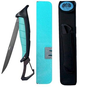 toadfish stowaway fillet system, 7" folding fillet knife, regular size folding cutting board…