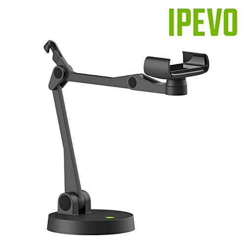 IPEVO Uplift Multi-Angle Arm for Smartphones, Multi-Jointed Phone Holder for Visual Communication and Presentations, Small Footprint Smartphone Stand for Remote Work and Distance Learning.