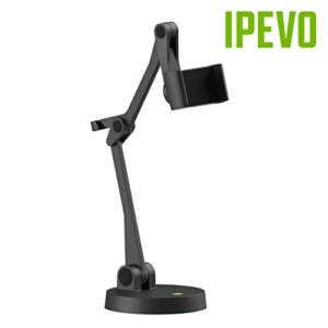 IPEVO Uplift Multi-Angle Arm for Smartphones, Multi-Jointed Phone Holder for Visual Communication and Presentations, Small Footprint Smartphone Stand for Remote Work and Distance Learning.