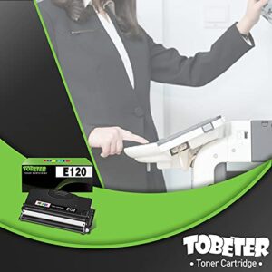 ToBeter Remanufactured Toner Cartridge E120 Replacement for Lexmark E120 12015SA 12035SA for Lexmark E120 E120n Laser Printer (Black, 1 Pack High Yield, 2,000 Pages)