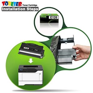 ToBeter Remanufactured Toner Cartridge E120 Replacement for Lexmark E120 12015SA 12035SA for Lexmark E120 E120n Laser Printer (Black, 1 Pack High Yield, 2,000 Pages)