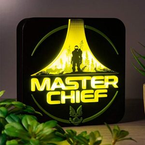 Numskull Halo Official Master Chief 3D Desk Lamp Wall Light for Bedroom, Office, Home, Study, Work