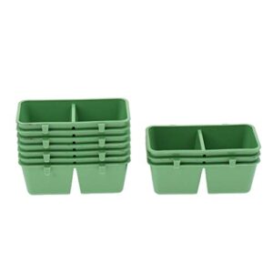 freneci 10 Pieces 2 in 1 Bird Bowls for Cage Hanging Food Water Feeder