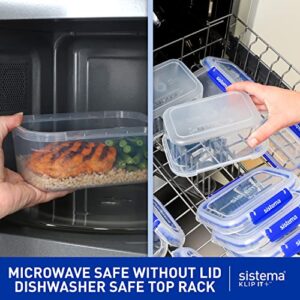 Sistema KLIP IT PLUS Food Storage Container | 5.5 L Square | Stackable & Airtight Fridge/Freezer Food Boxes with Lids | Recyclable with TerraCycle® | BPA-Free Plastic