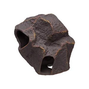 Plecoceramics Ceramic Magma Boulder Stone Decoration - Aquarium Fish Tank Hideway Decor - for Cichlids Plecos Bettas