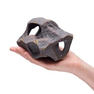 Plecoceramics Ceramic Magma Boulder Stone Decoration - Aquarium Fish Tank Hideway Decor - for Cichlids Plecos Bettas